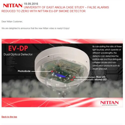 Nittan’s New Video Introducing a Case of Stopping False Alarms - nittan